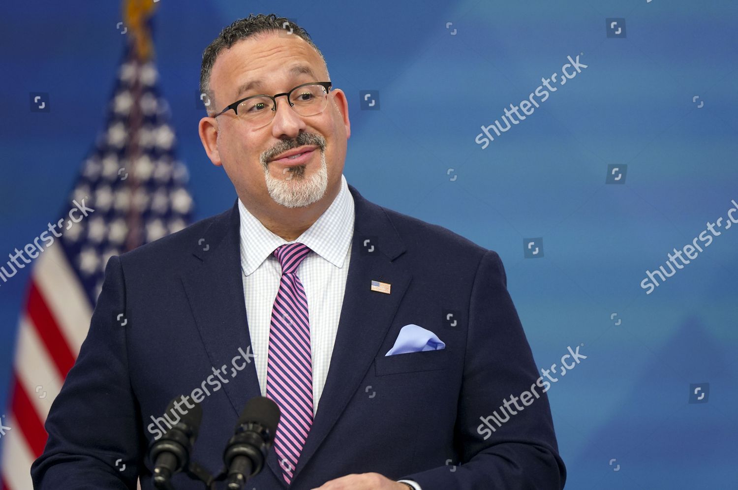 Us Department Education Secretary Miguel Cardona Editorial Stock Photo ...