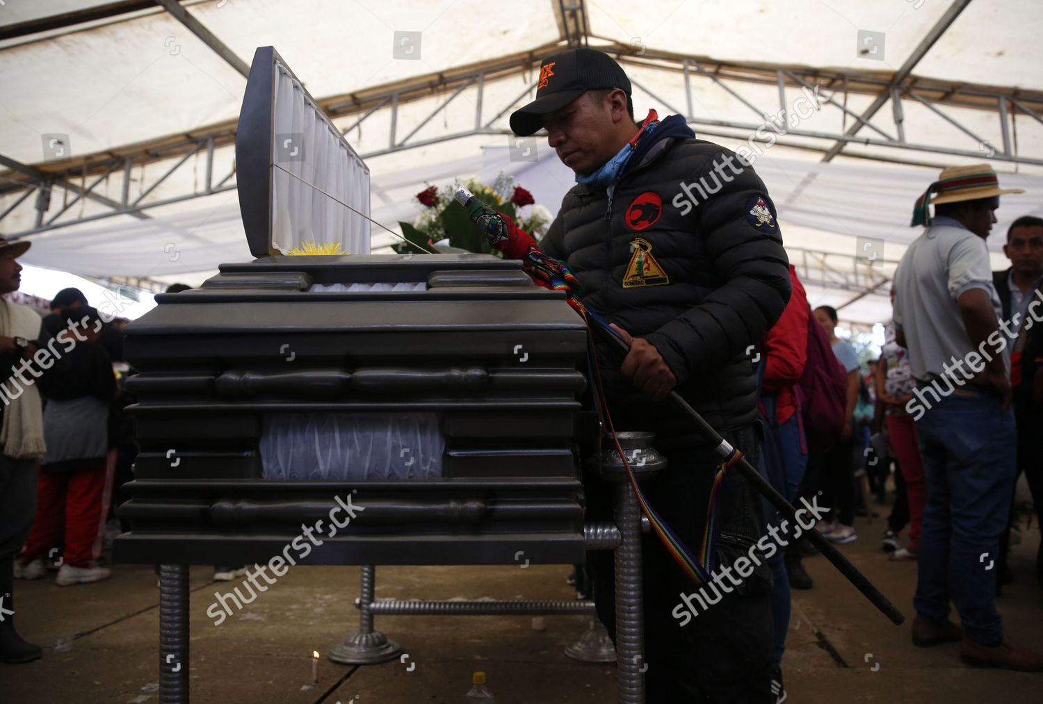 PEOPLE PAY THEIR RESPECTS COFFIN INDIGENOUS Editorial Stock Photo ...