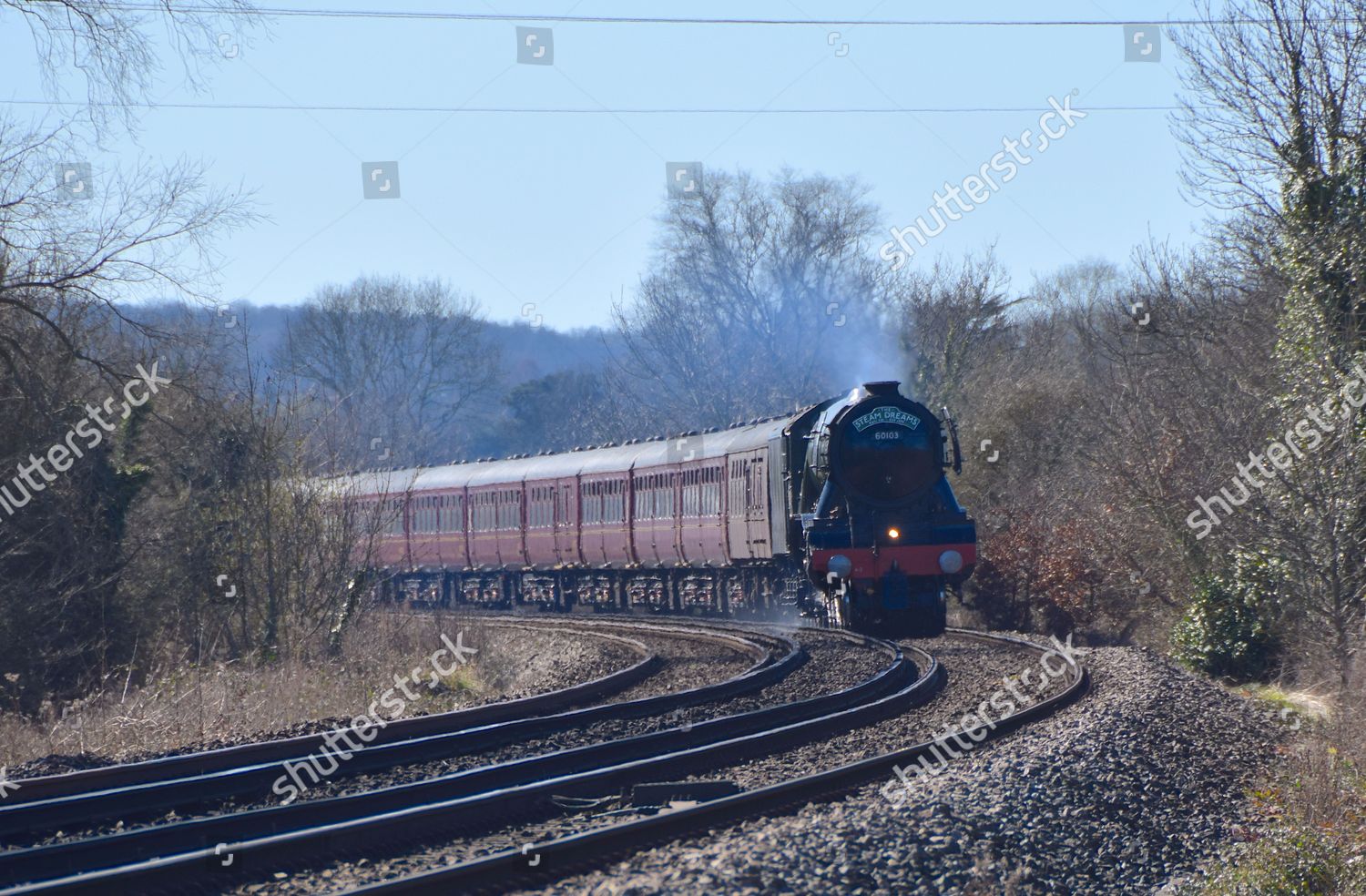 Retired Service 1963 Steam Locomotive Flying Editorial Stock Photo ...