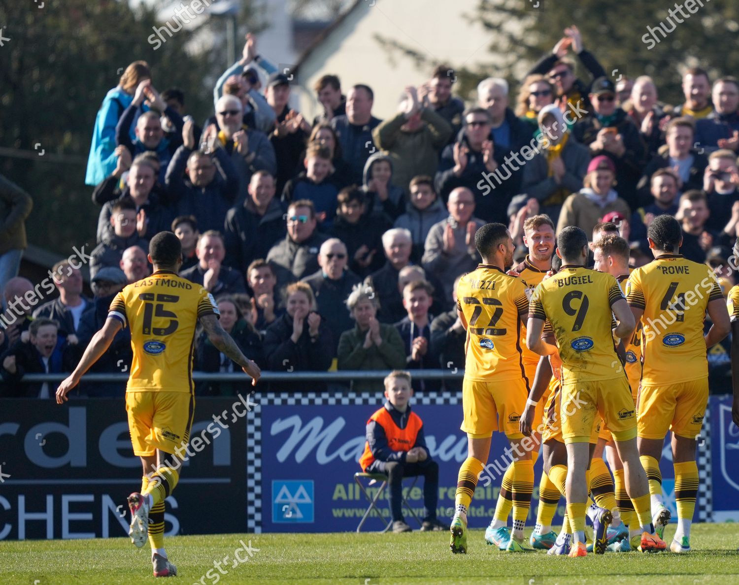 Sutton United Celebrate Front Fans Editorial Stock Photo - Stock Image ...