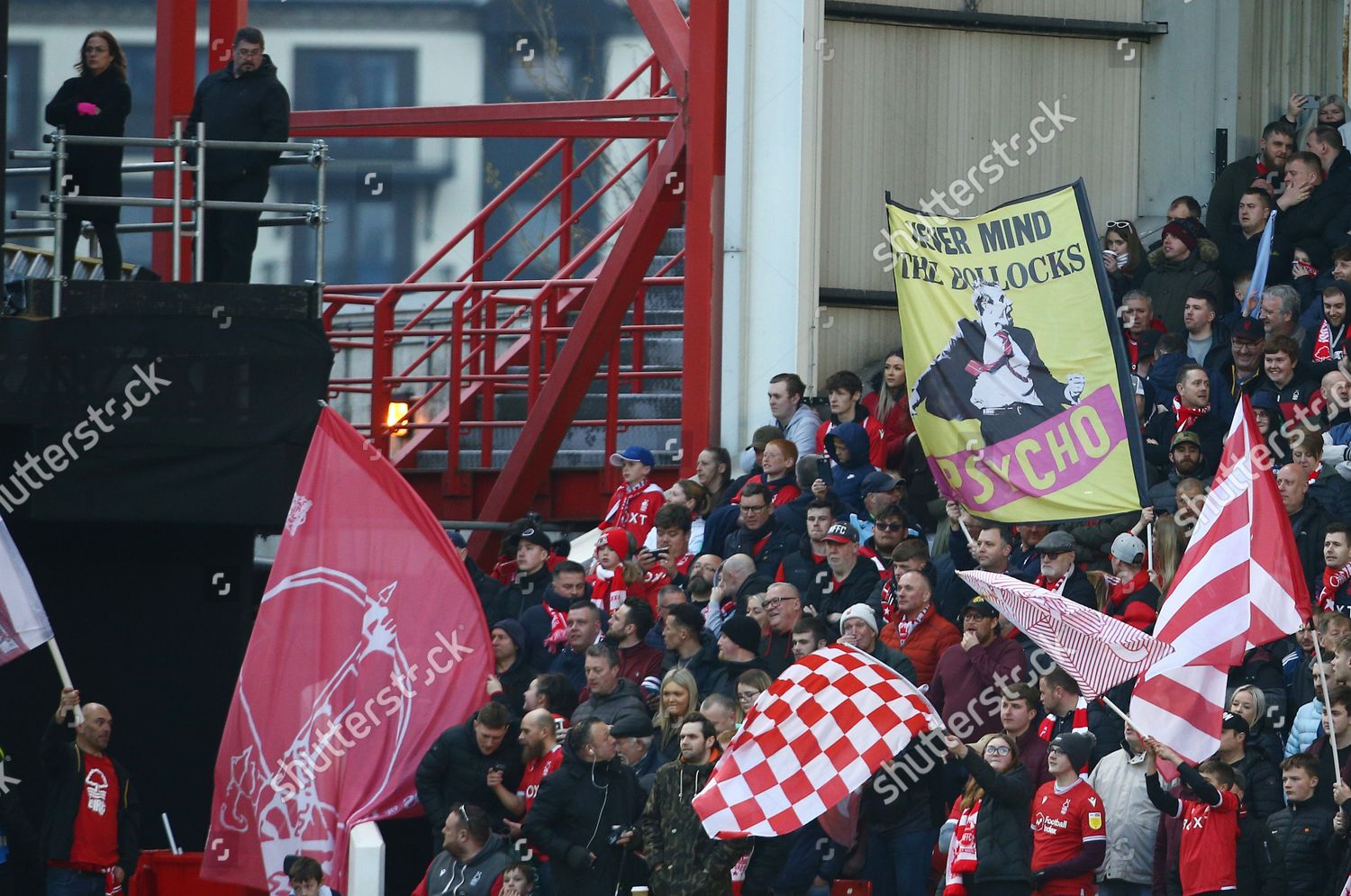 Nottingham Forest Fans Display Flags Banners Editorial Stock Photo ...