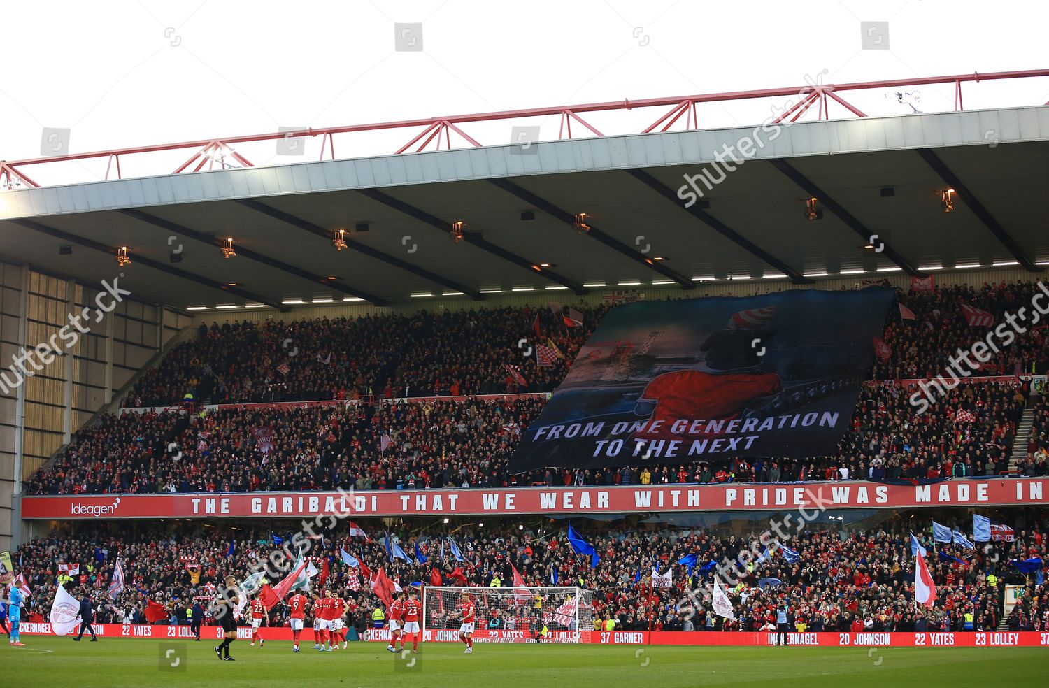 Nottingham Forest Fans Display Flags Banners Editorial Stock Photo ...
