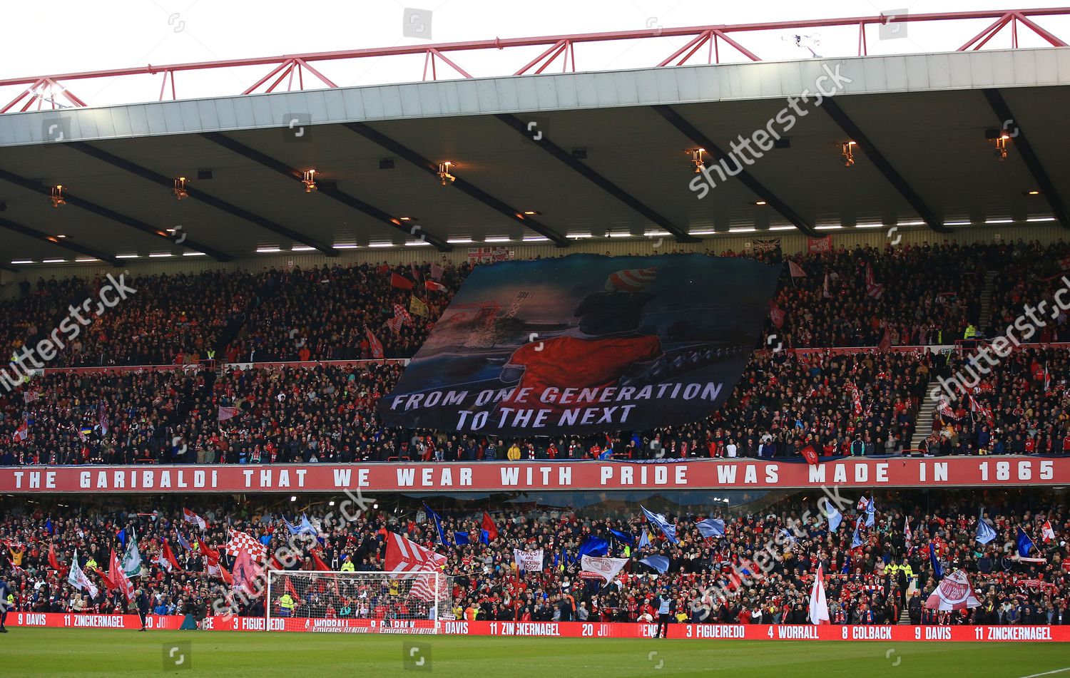 Nottingham Forest Fans Display Flags Banners Editorial Stock Photo ...