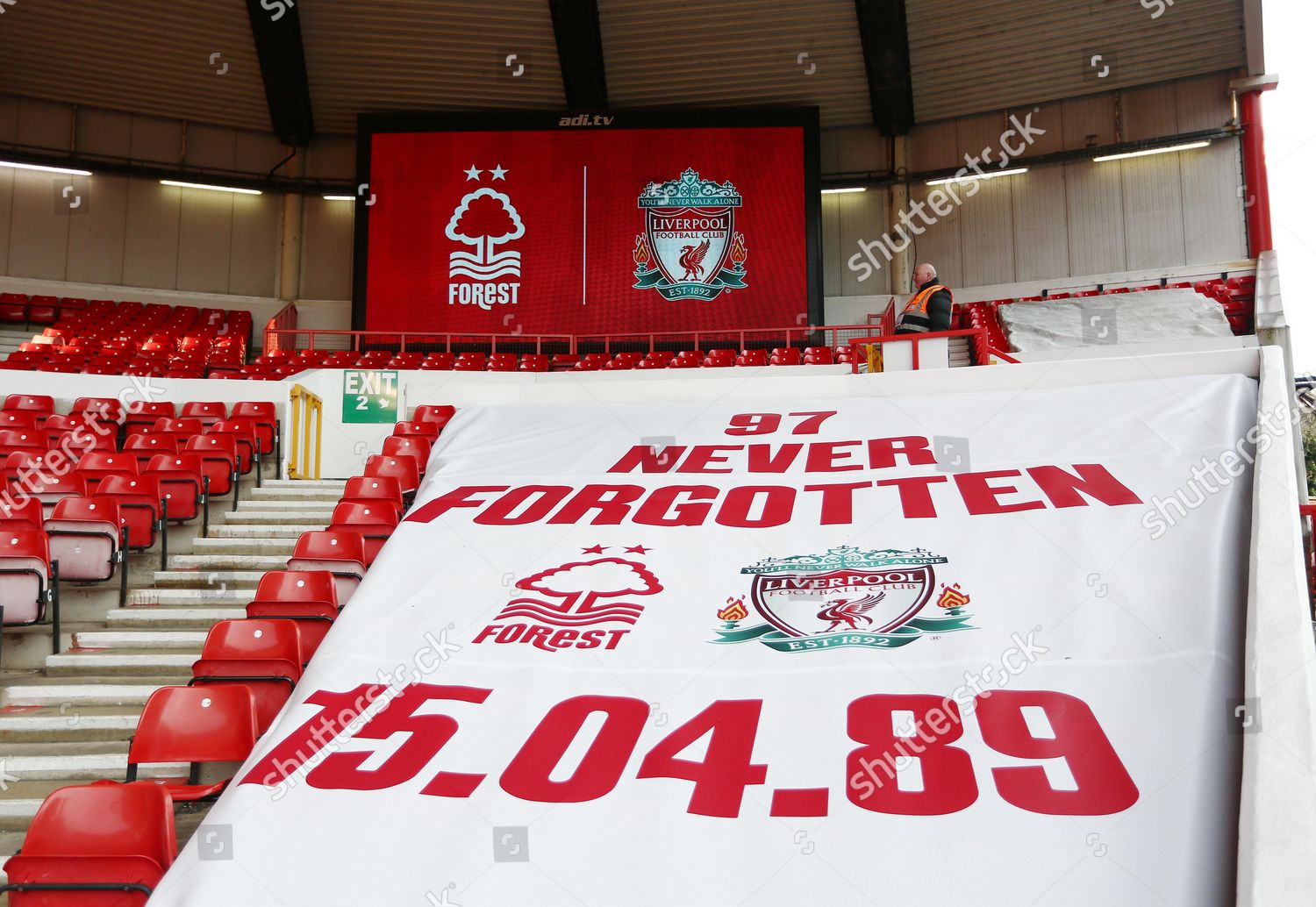 97 Never Forgotten Banner Displayed Inside Editorial Stock Photo ...