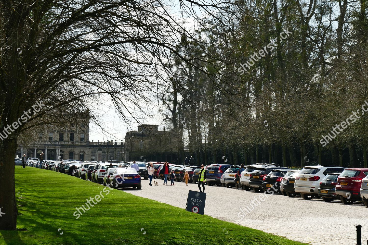Overflow Car Park Almost Full Cliveden Editorial Stock Photo - Stock ...