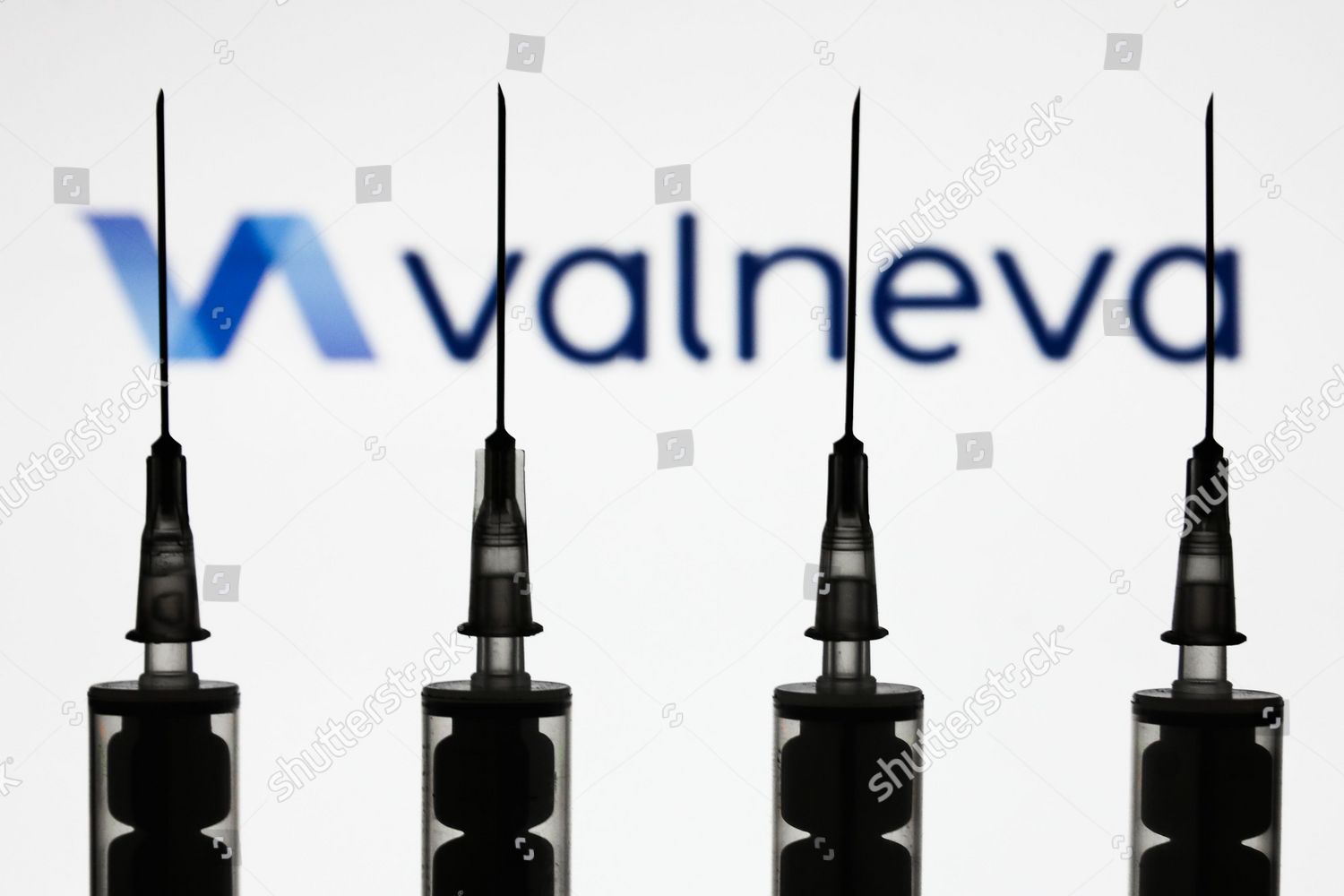Medical Syringes Seen Valneva Company Logo Editorial Stock Photo ...