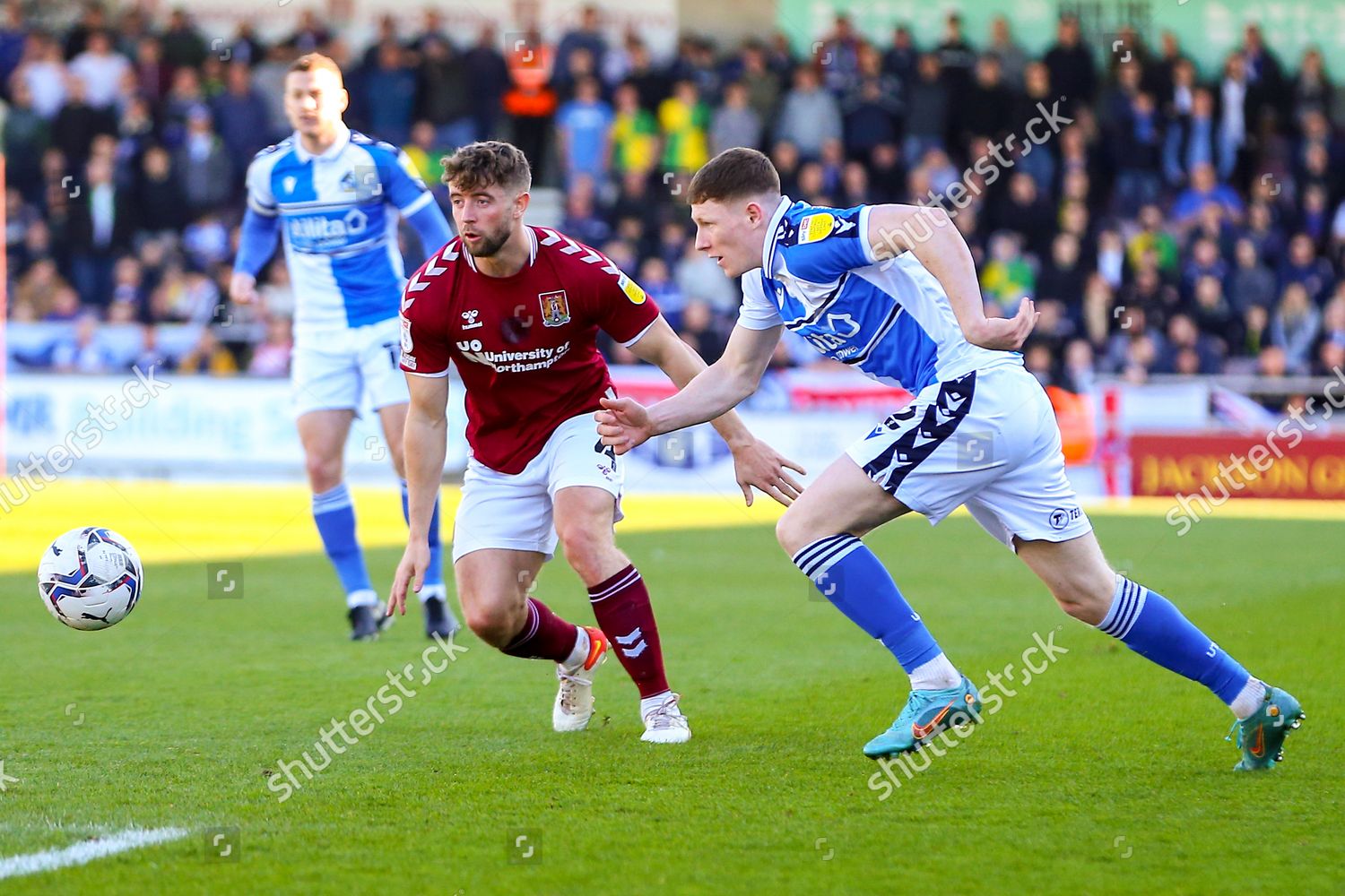 Jack Sowerby Northampton Town Elliot Anderson Editorial Stock Photo ...