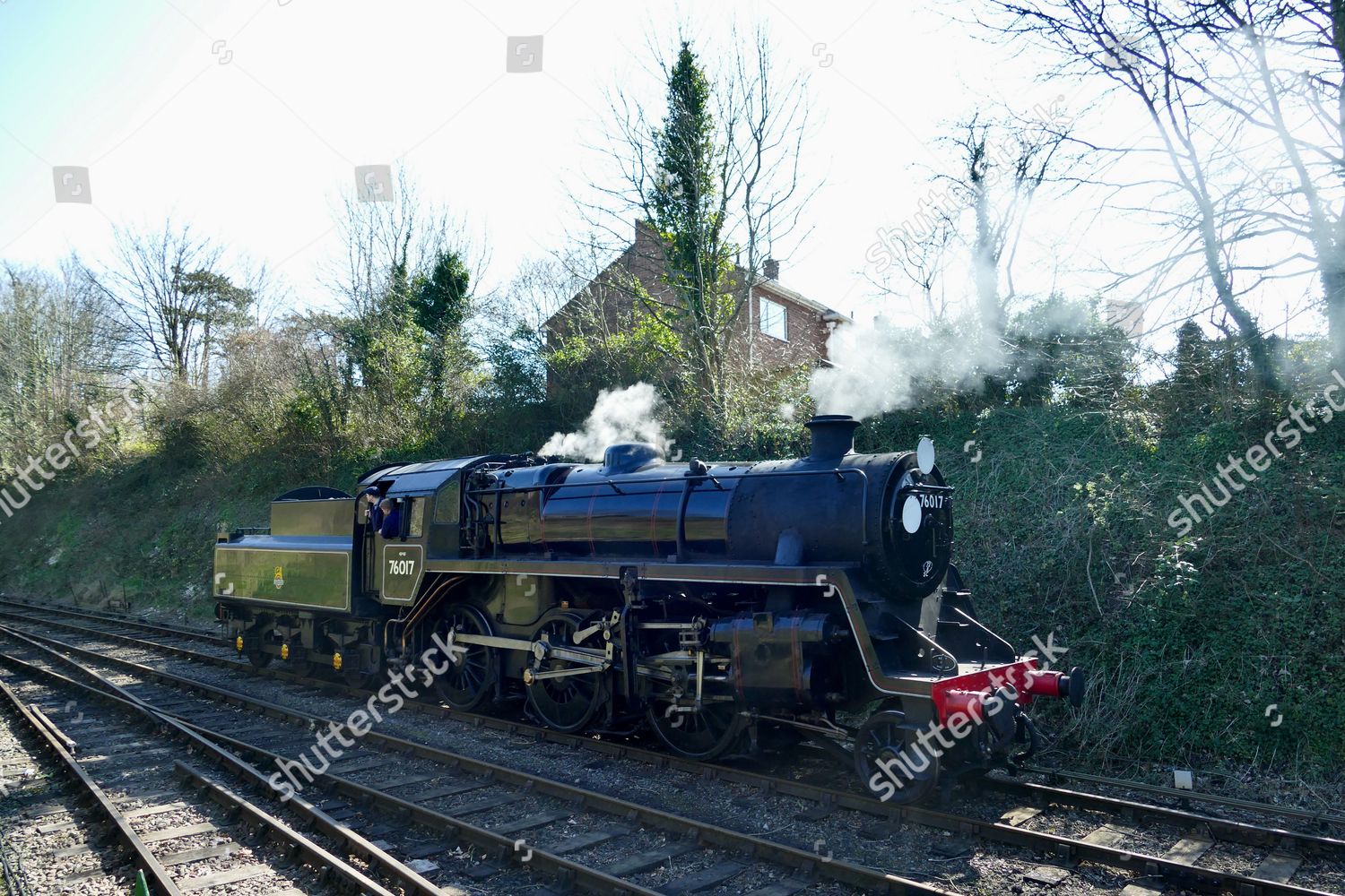 Br Standard Class 4 No 76017 Editorial Stock Photo - Stock Image ...