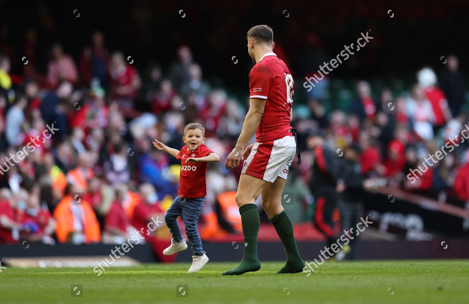 DAN BIGGAR WALES HIS SON JAMES Editorial Stock Photo - Stock Image ...
