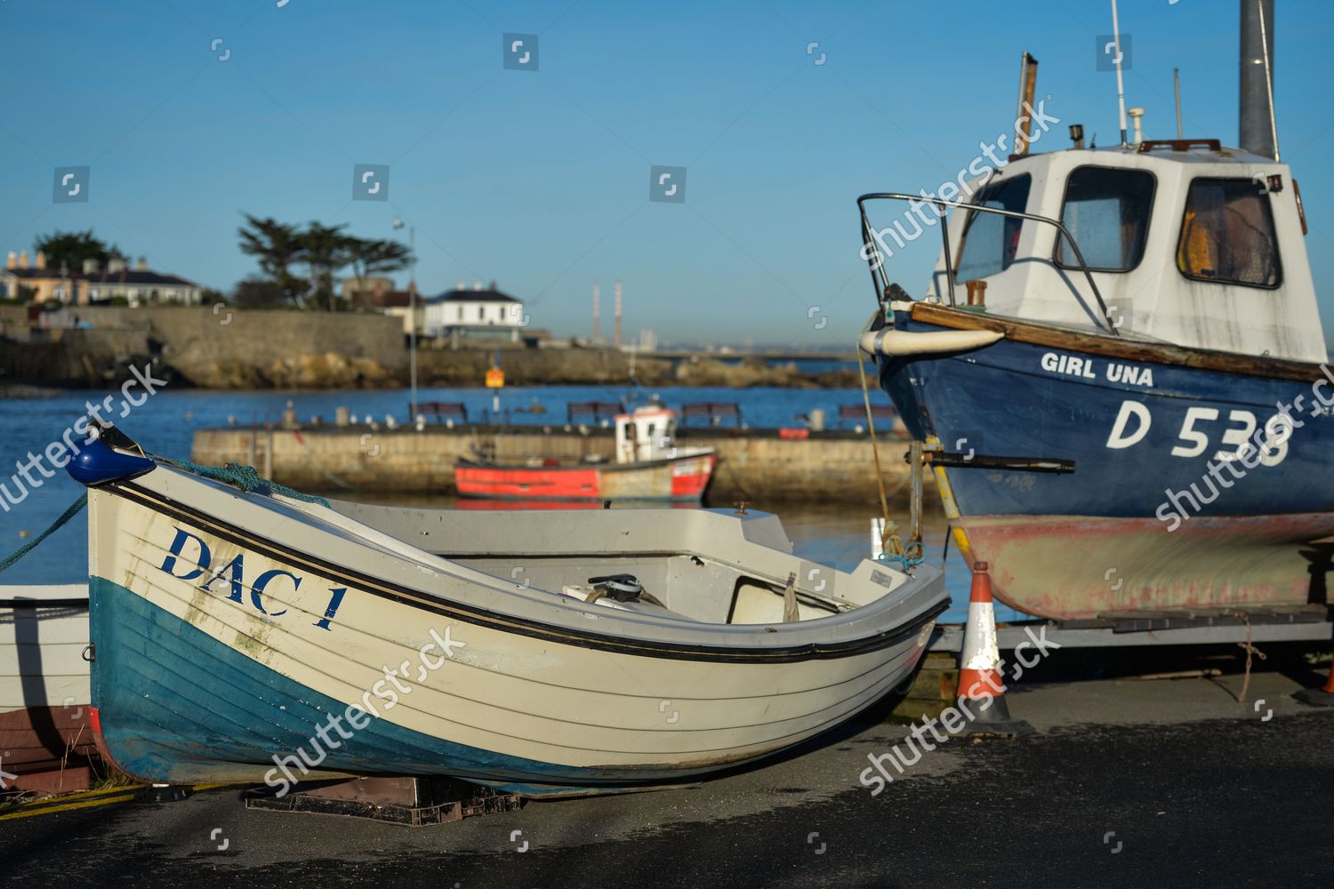 View Fishing Boats On Pier Bullock Editorial Stock Photo - Stock Image | Shutterstock