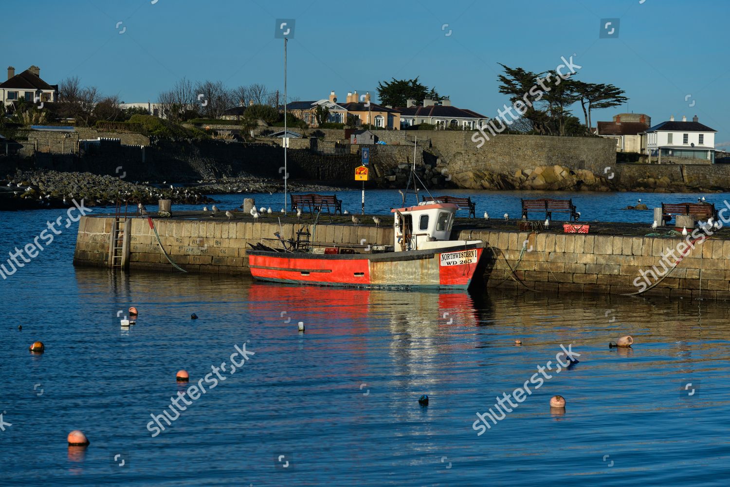 View Fishing Boat Bullock Harbour Glenageary Editorial Stock Photo - Stock Image | Shutterstock