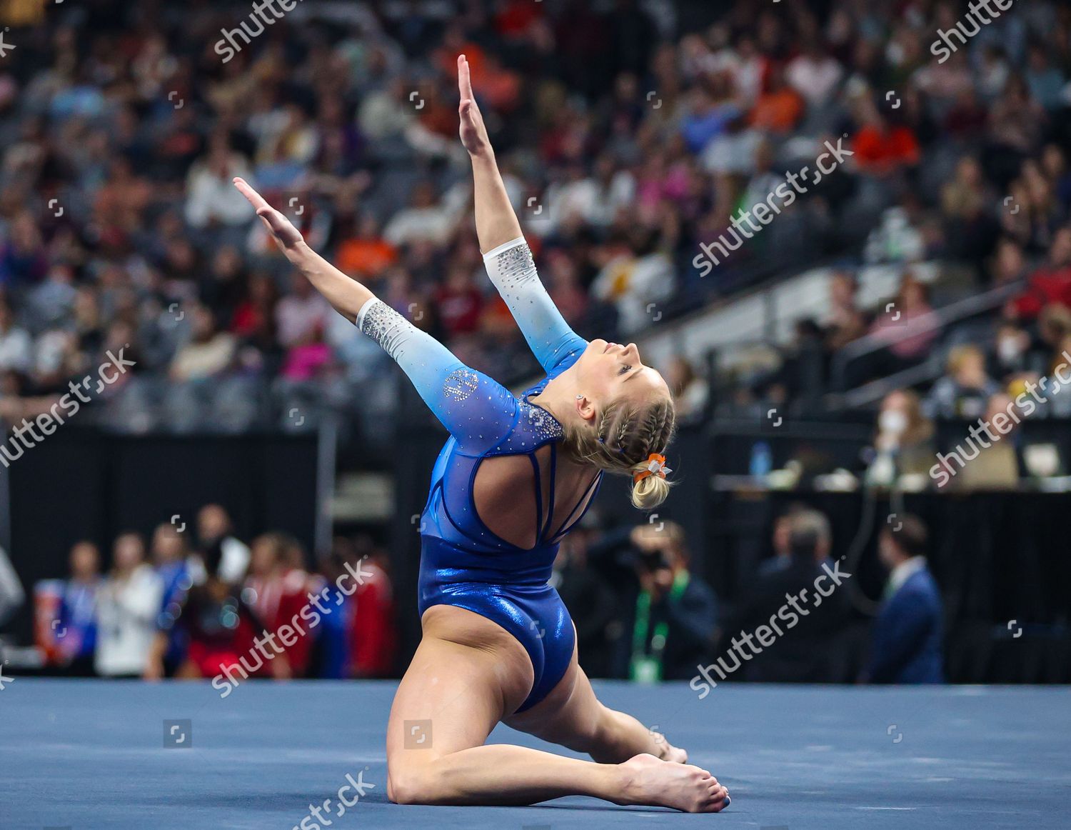 Floridas Alyssa Baumann Finishes Her Floor Editorial Stock Photo ...