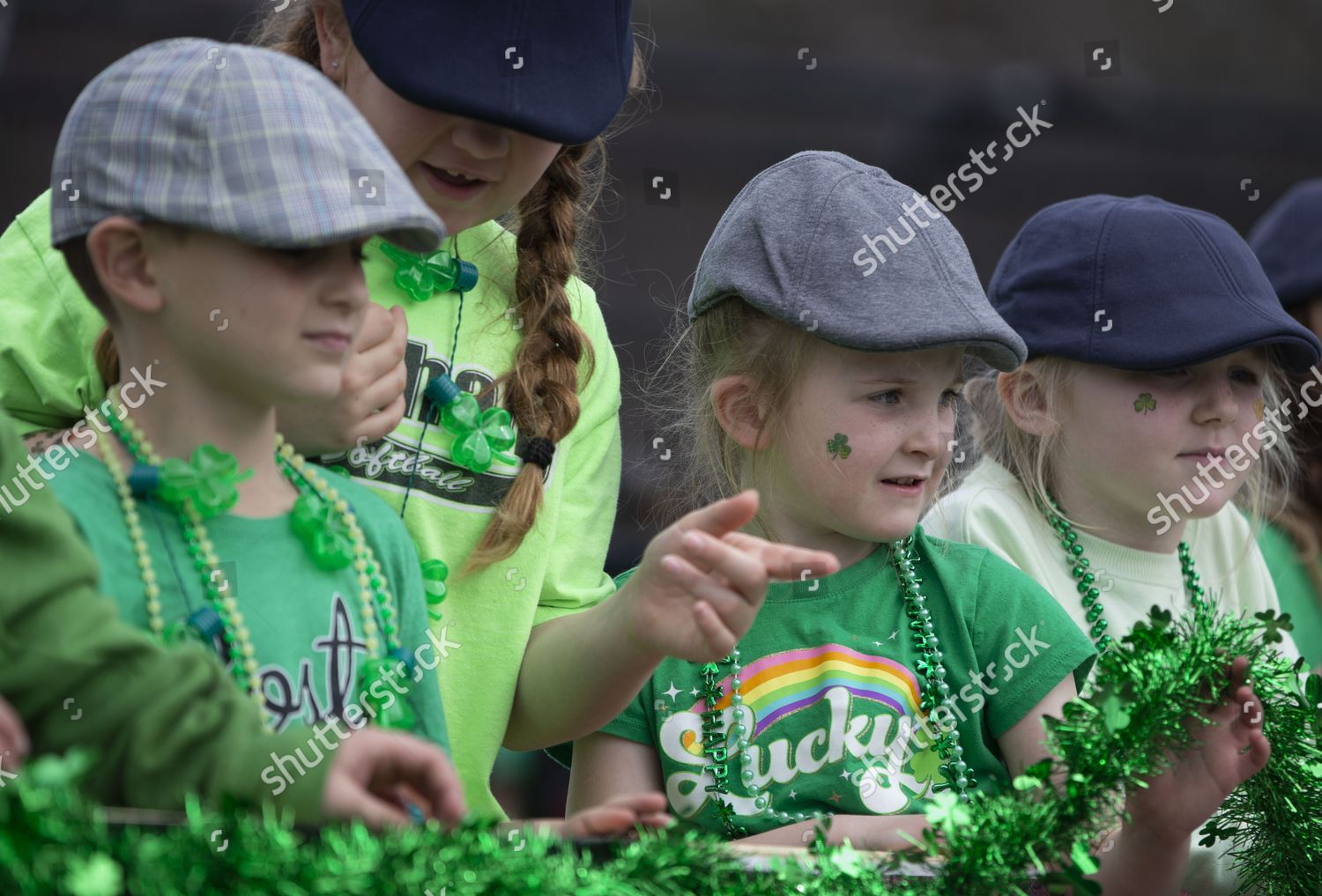 Children Scally Caps Wave Float During Editorial Stock Photo - Stock ...