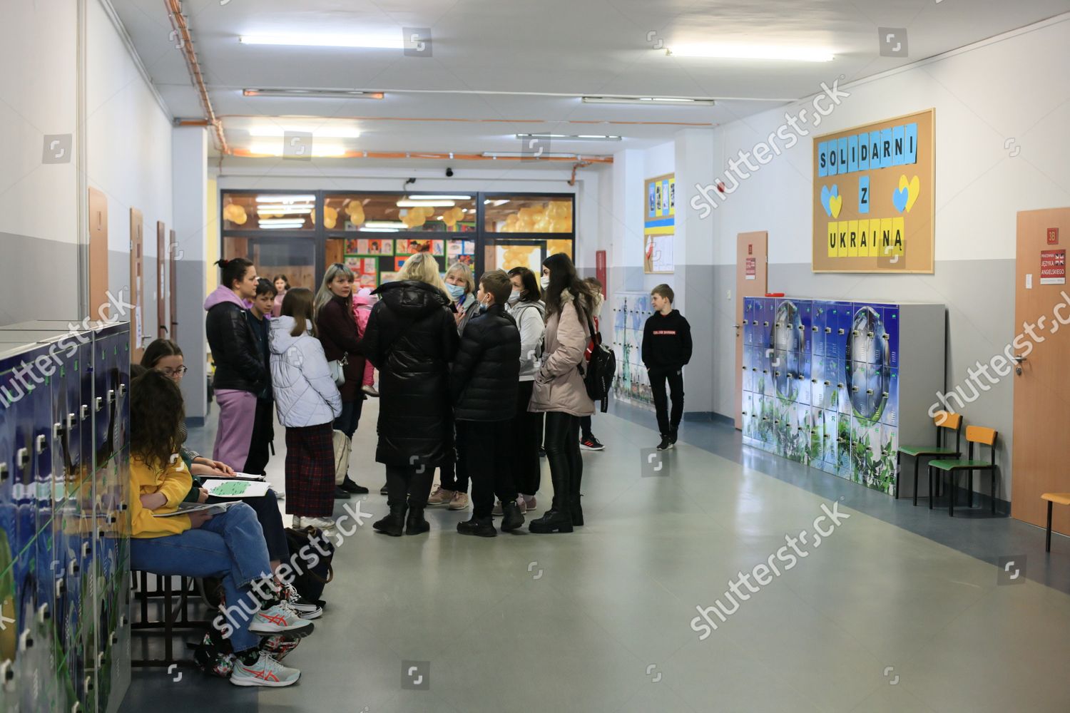 Ukrainian Class Pupils Primary School Gorzow Editorial Stock Photo ...