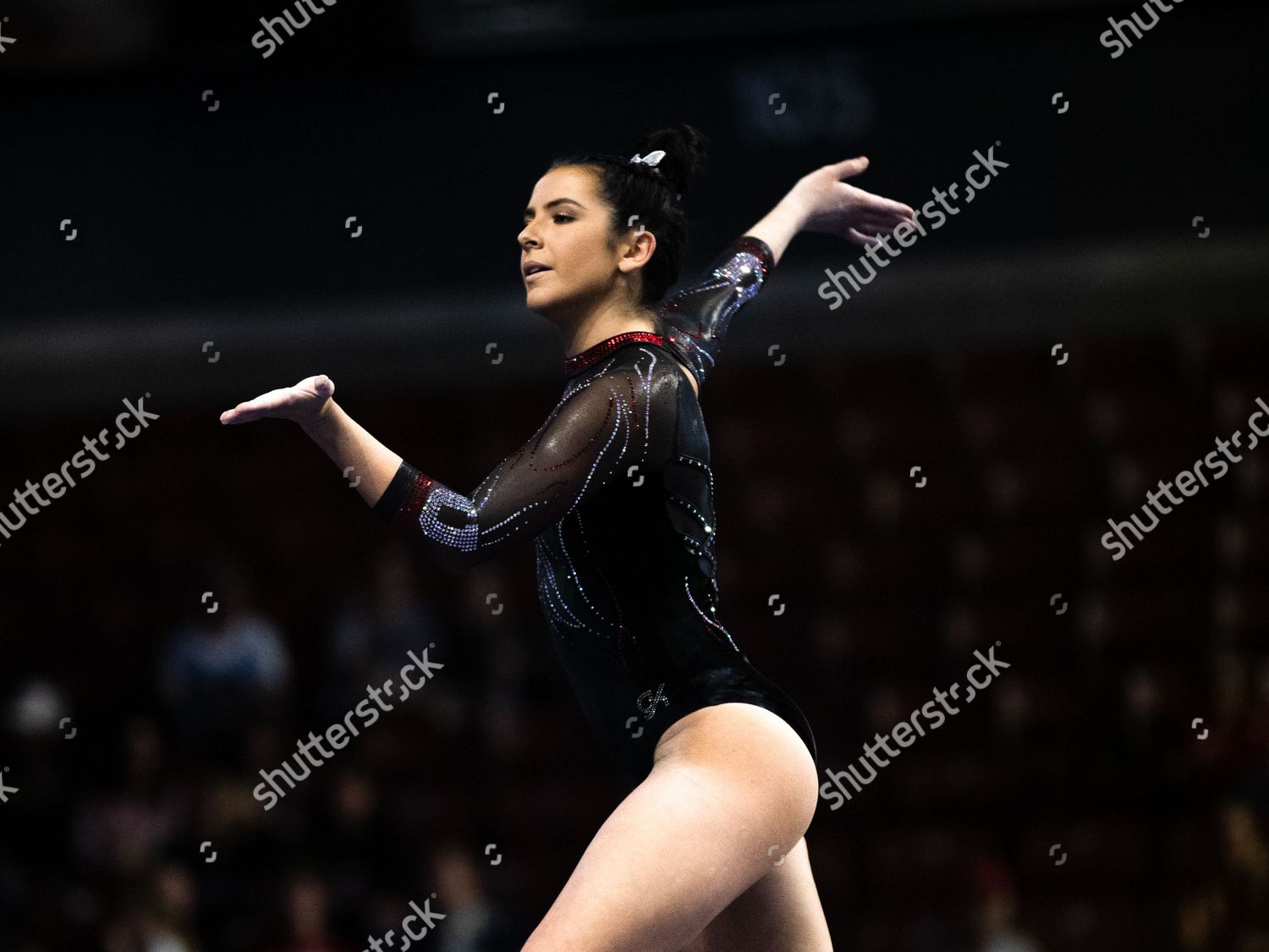 University Utah Gymnast Alexia Burch Competes Editorial Stock Photo ...