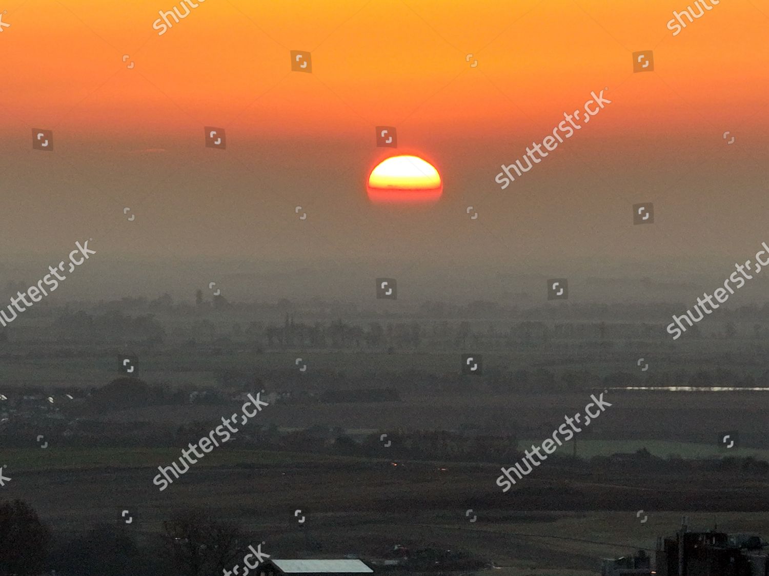 Sun Starts Emerge Low Cloud On Editorial Stock Photo - Stock Image ...