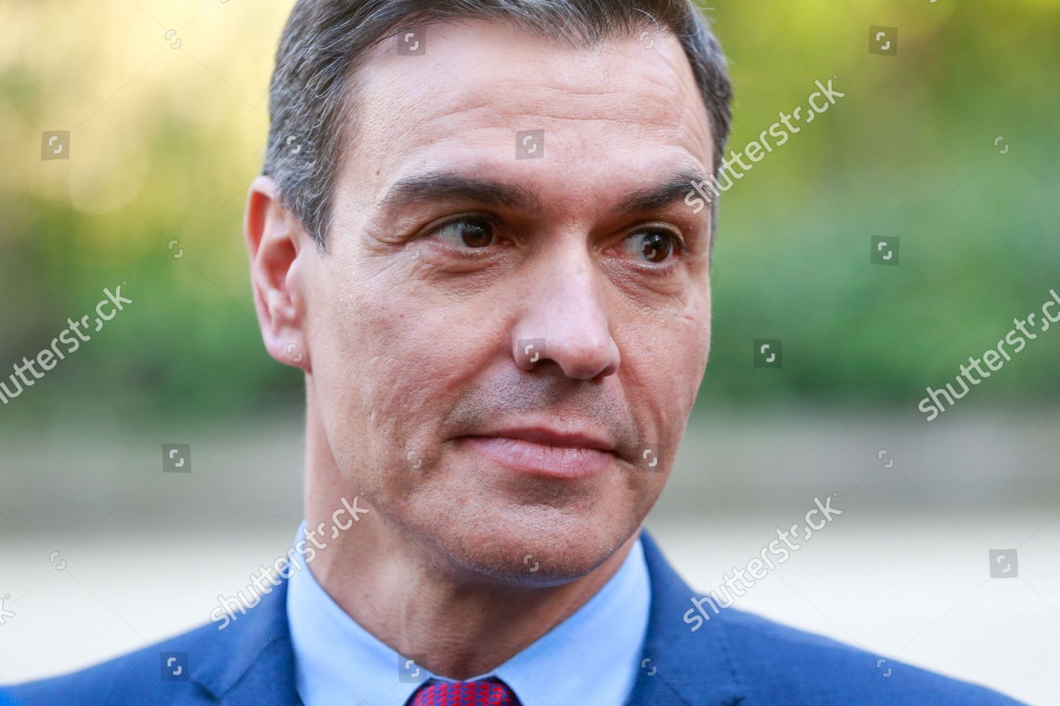 Spanish Prime Minister Pedro Sanchez Speaks Editorial Stock Photo ...