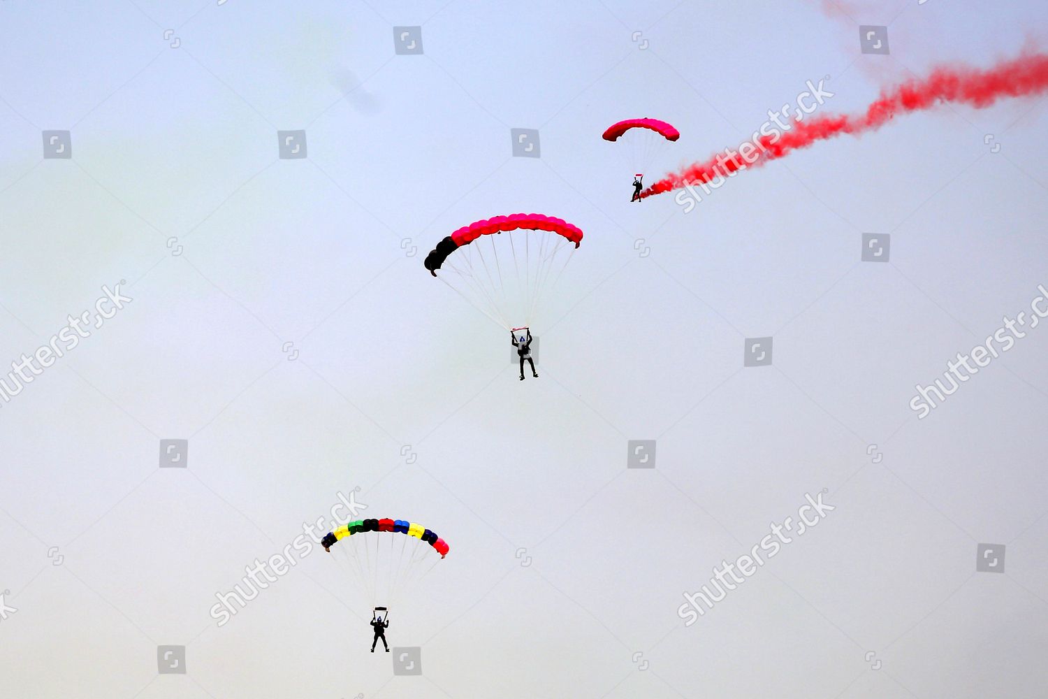 Parachutists Perform During Pakistan Day Military Editorial Stock Photo ...