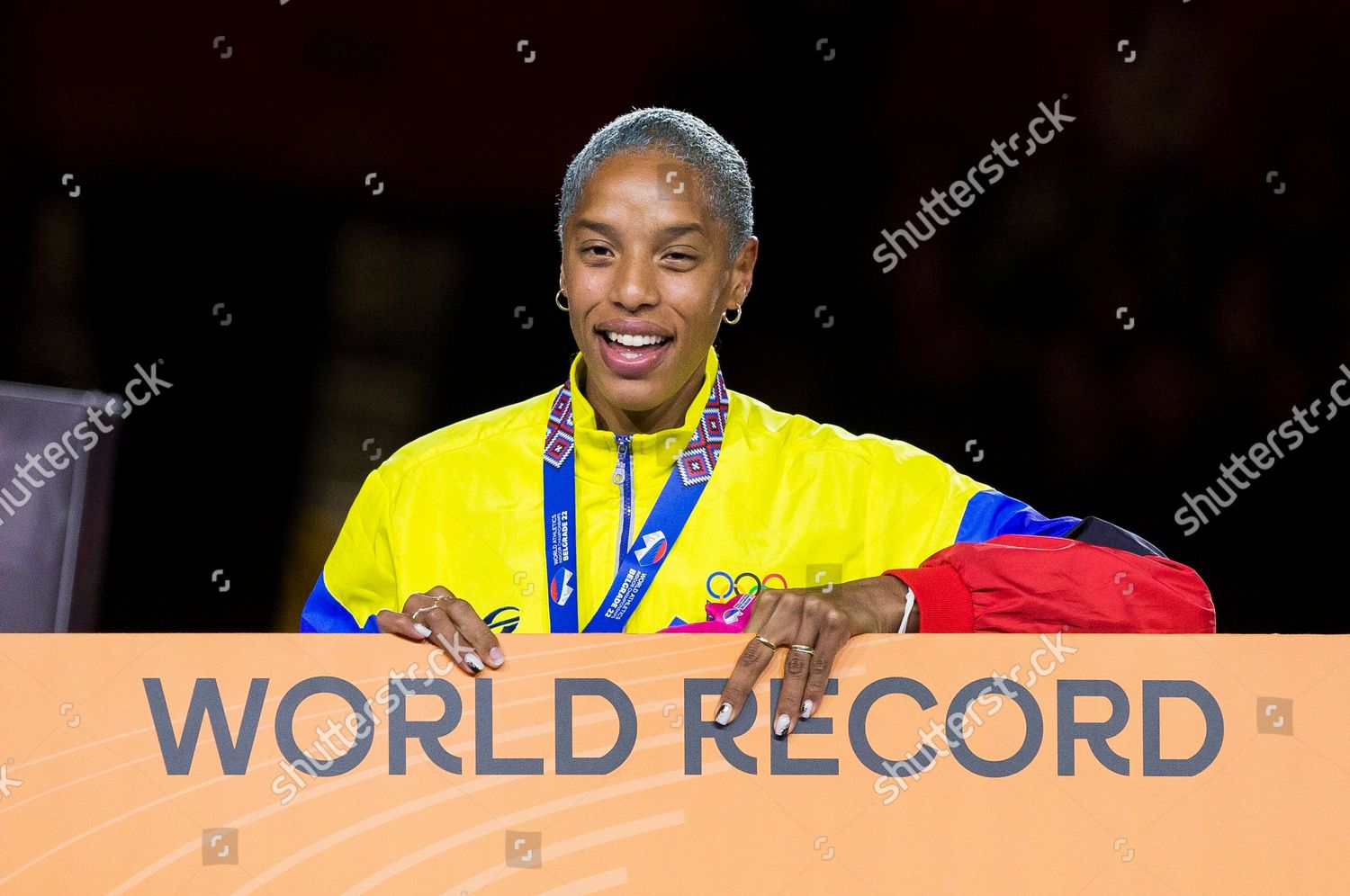 Yulimar Rojas Venezuela Celebrates First Place Editorial Stock Photo ...