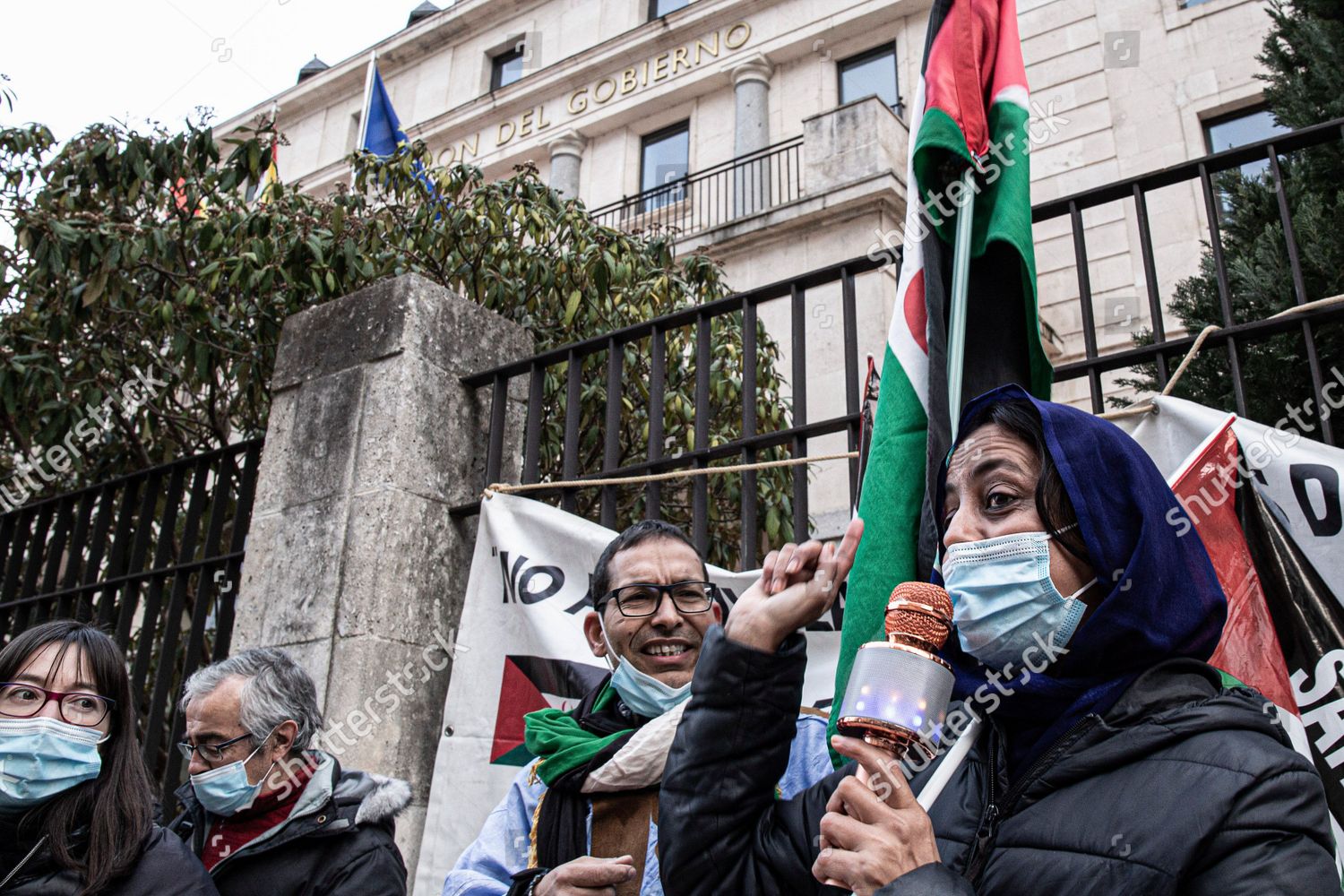 Saharawi Woman Delivers Speech Front Government Editorial Stock Photo ...