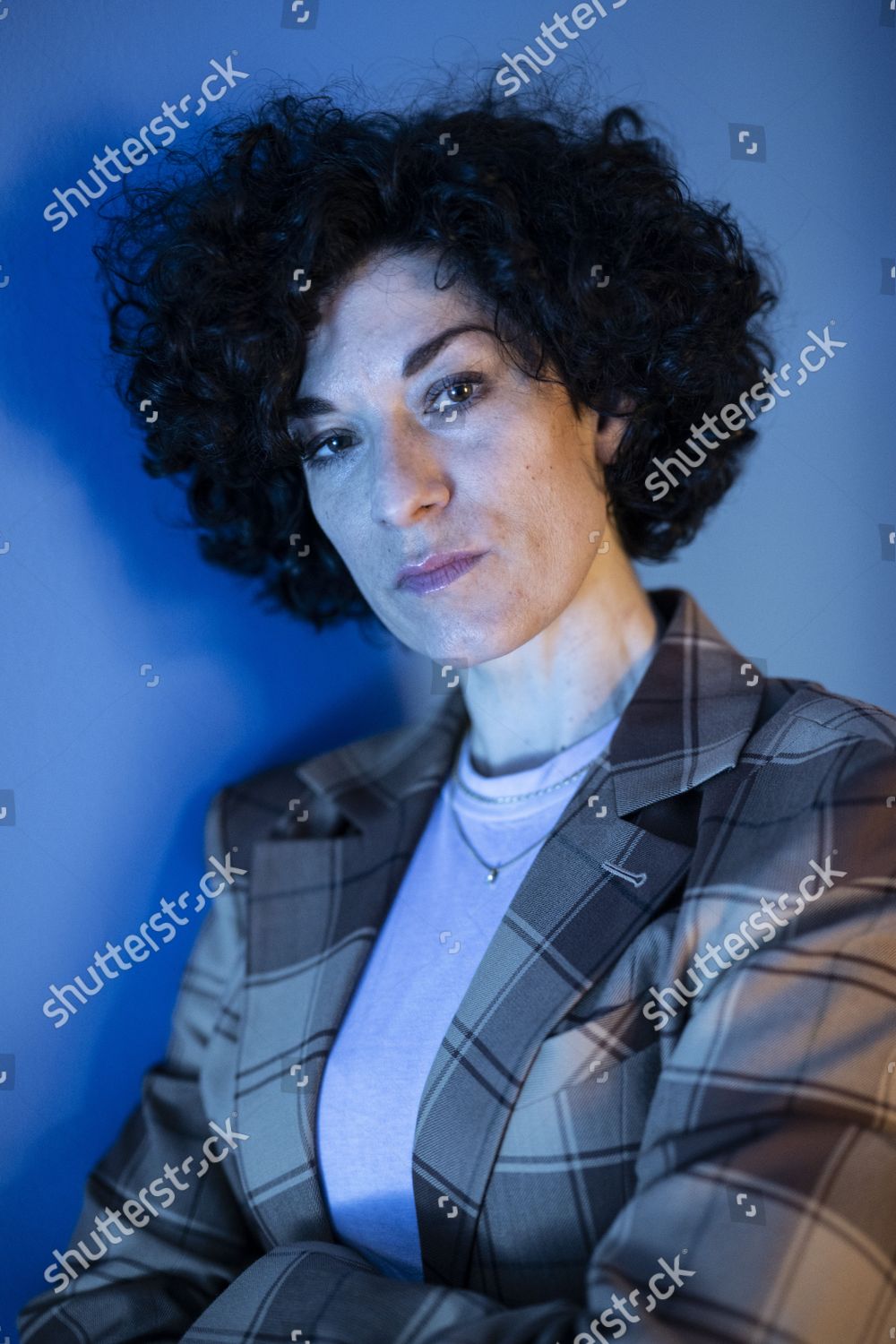 Swiss Artist Alexandra Bachzetsis Poses During Editorial Stock Photo ...
