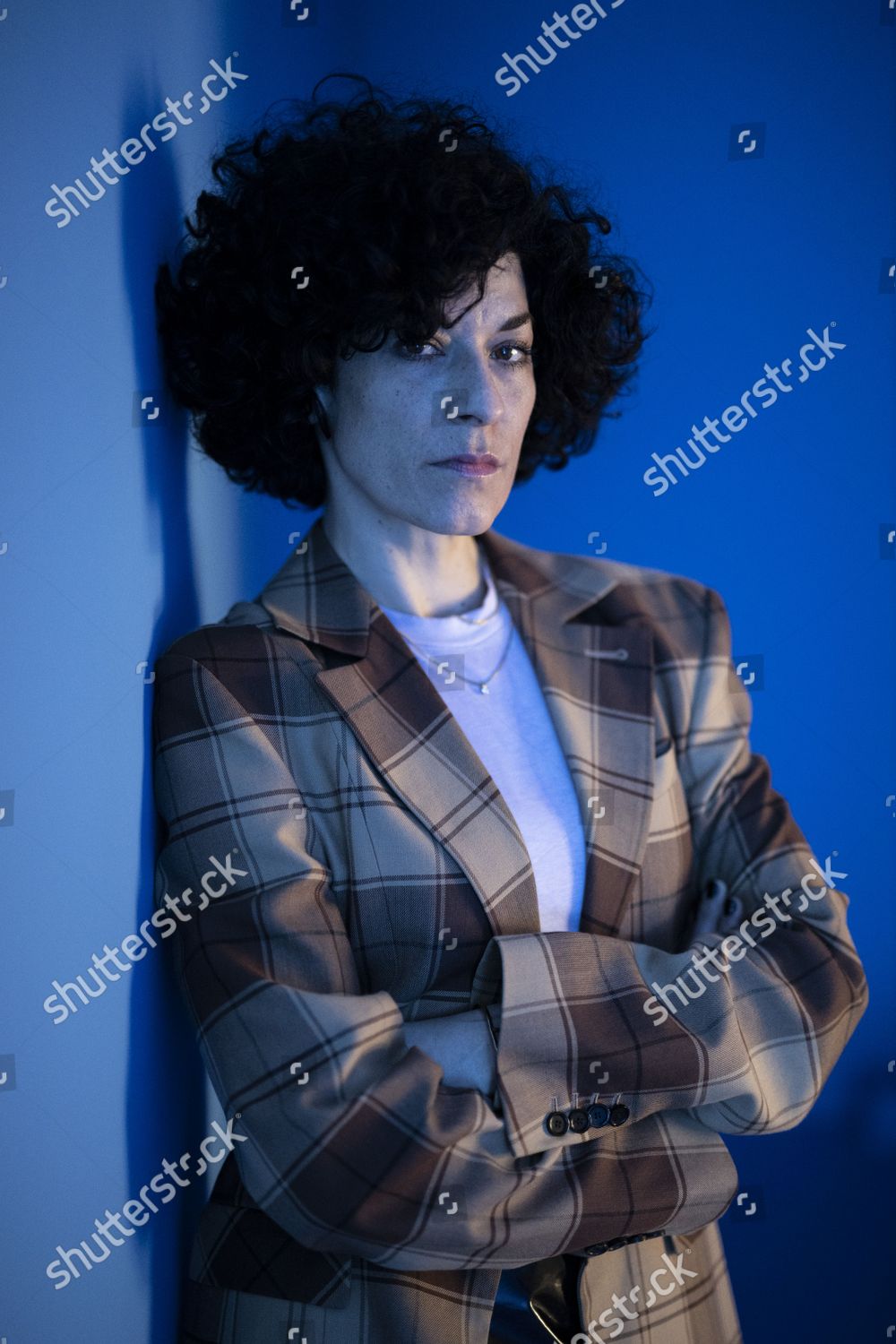 Swiss Artist Alexandra Bachzetsis Poses During Editorial Stock Photo ...