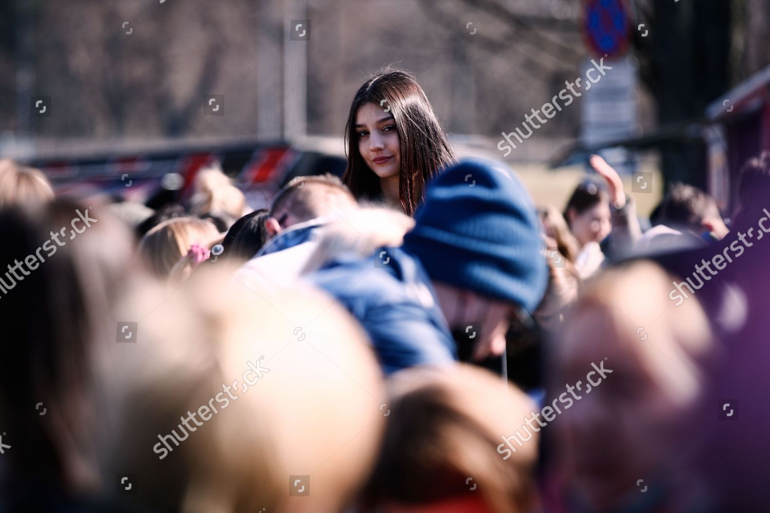 People Seen Waiting Line National Stadium Editorial Stock Photo - Stock ...