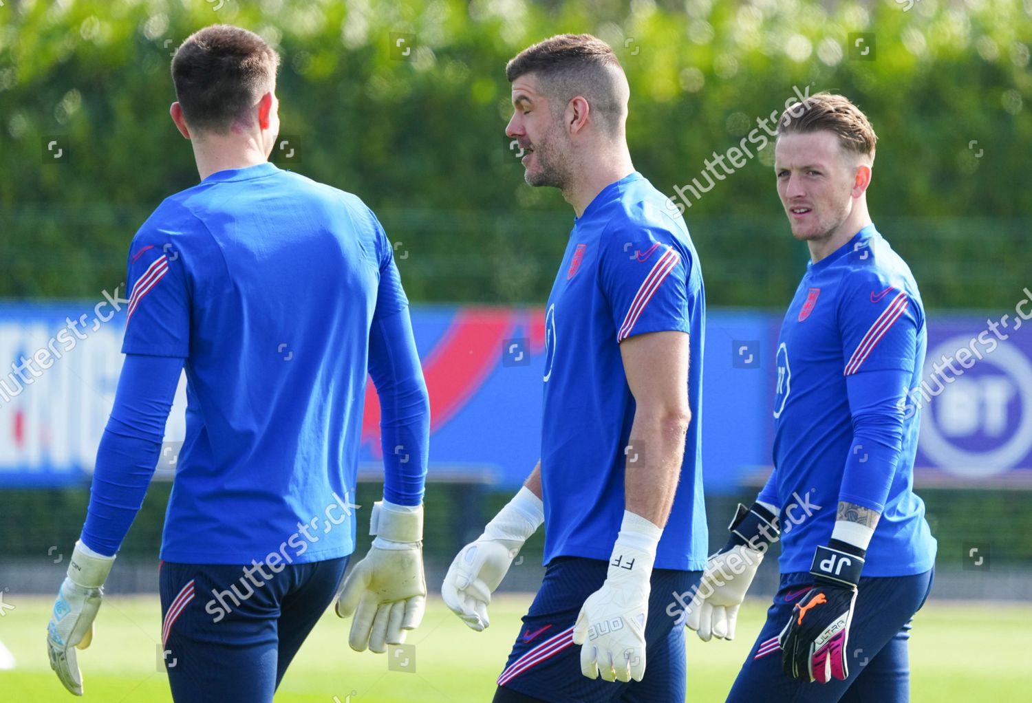 England Goalkeeper Jordan Pickford Alongside Nick Editorial Stock Photo ...