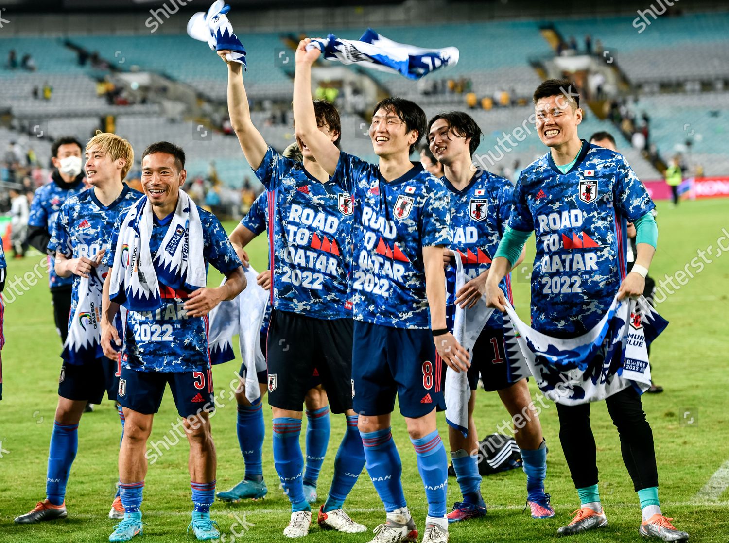 Japan Celebrates Win During Fifa World Editorial Stock Photo - Stock ...