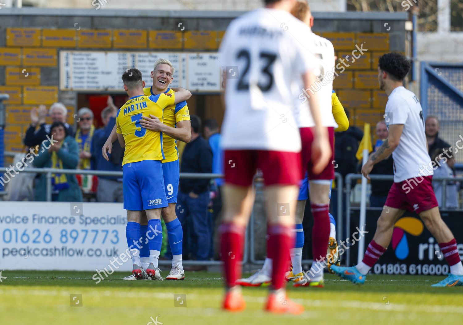 Goal Celebrations Danny Wright Torquay United Editorial Stock Photo ...