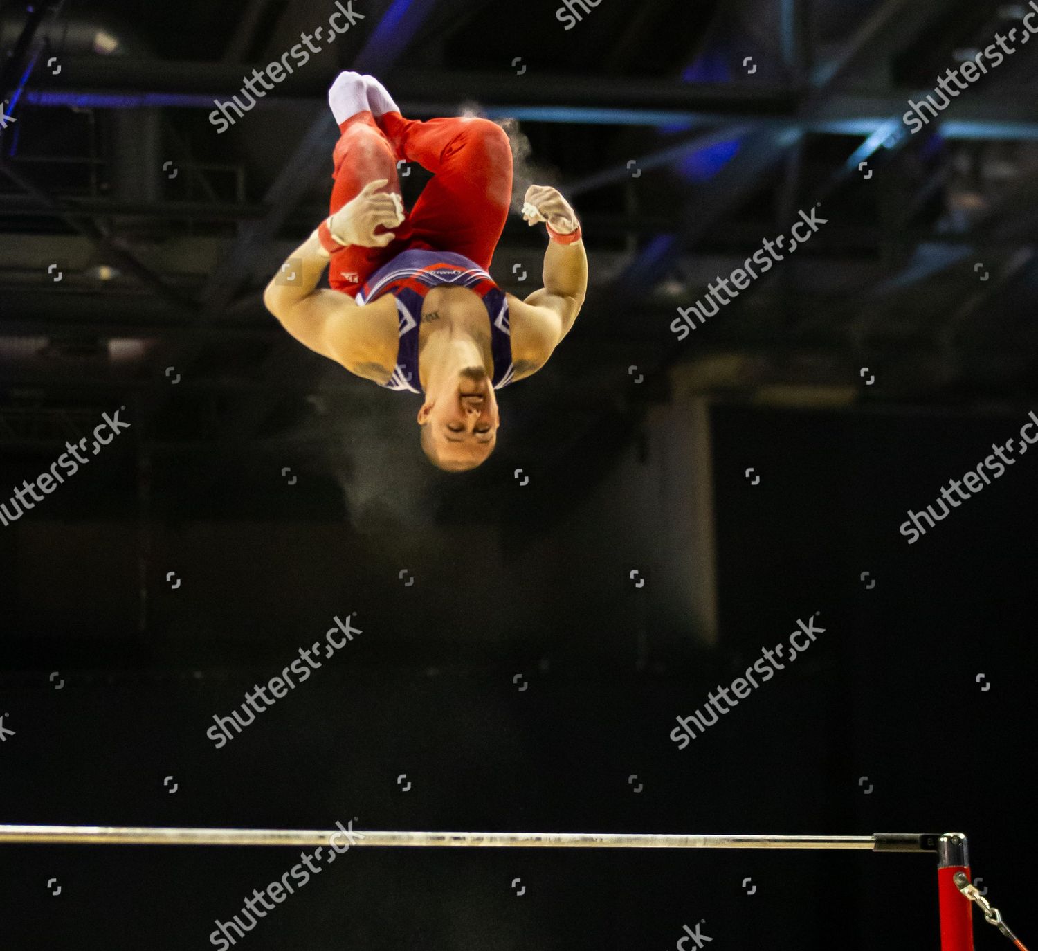 Brinn Bevan High Above Bar During Editorial Stock Photo - Stock Image ...
