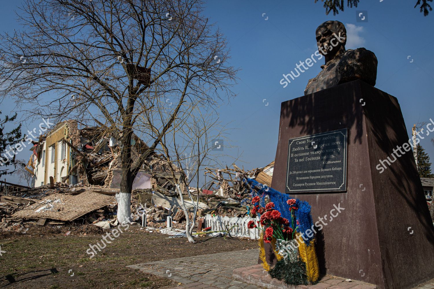 Statue Taras Shevchenko His Poetry Written Editorial Stock Photo ...
