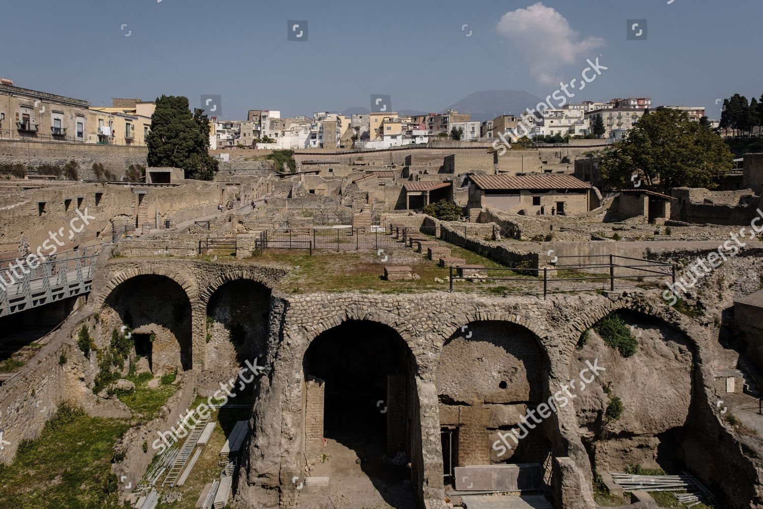 GENERAL VIEW ARCHAEOLOGICAL PARK HERCULANEUM ON Editorial Stock Photo ...