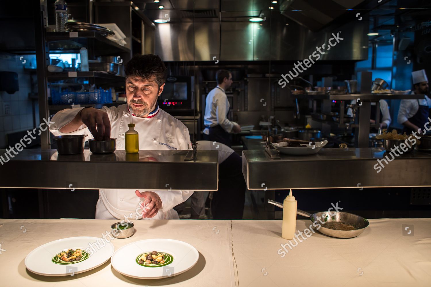 Executive Chef Yannick Franques Arranges Duck Editorial Stock Photo ...