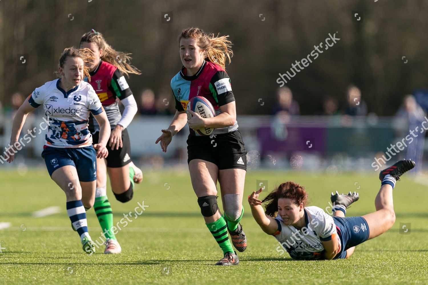 Izzy Mayhew Harlequins Action Editorial Stock Photo - Stock Image ...