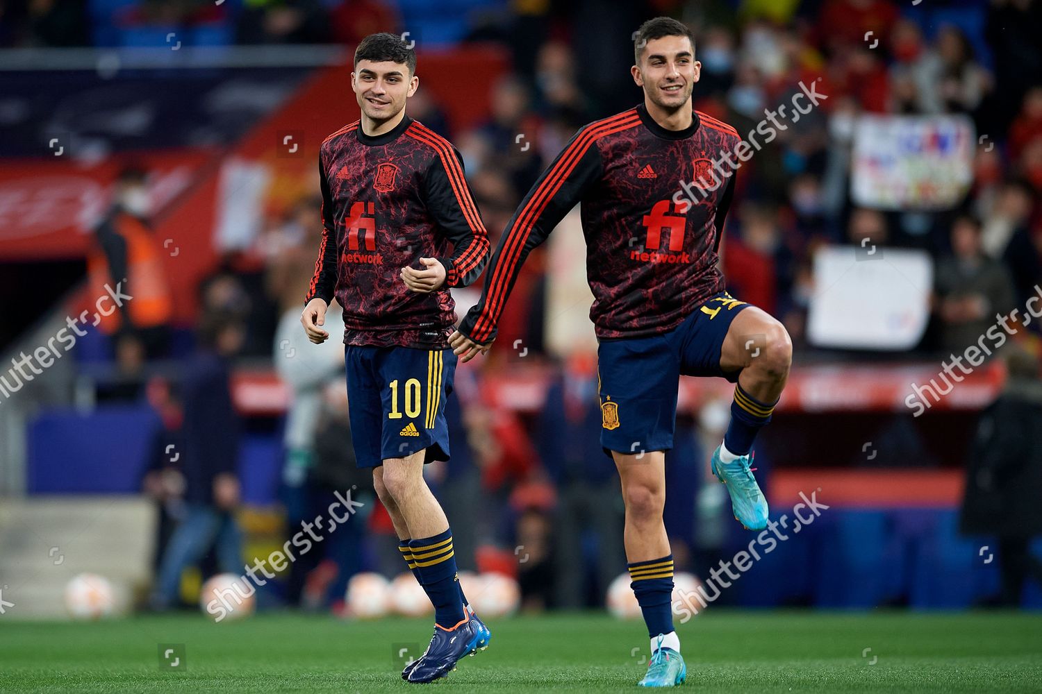 Ferran Torres Pedri Fc Barcelona Spain Editorial Stock Photo - Stock ...
