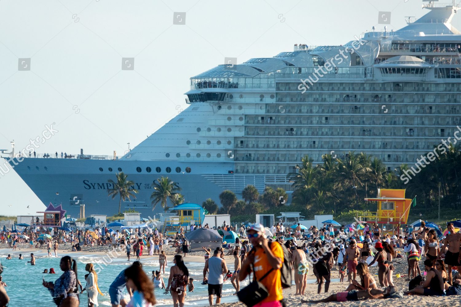 People Spend Time Beach During Spring Editorial Stock Photo - Stock ...