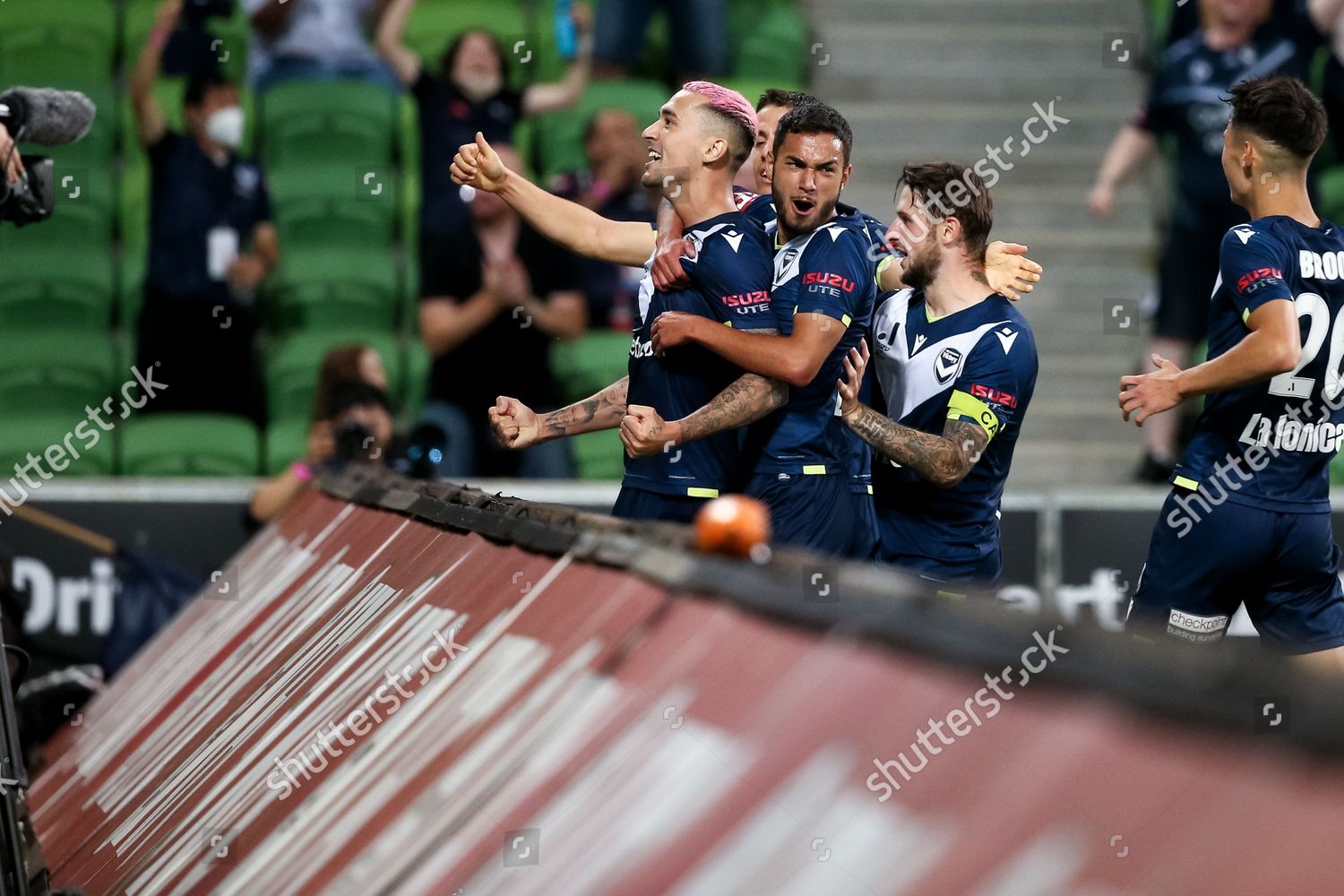 Jason Davidson Melbourne Victory Celebrates Goal Editorial Stock Photo ...