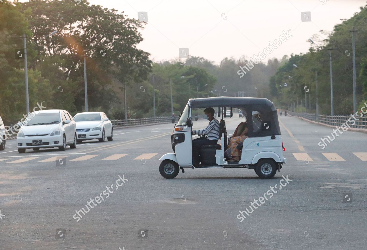 Mini Oway Car Tuk Tuk Drives Editorial Stock Photo - Stock Image ...