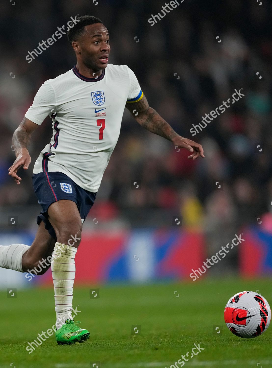 RAHEEM STERLING RUNS BALL ENGLAND Editorial Stock Photo - Stock Image ...