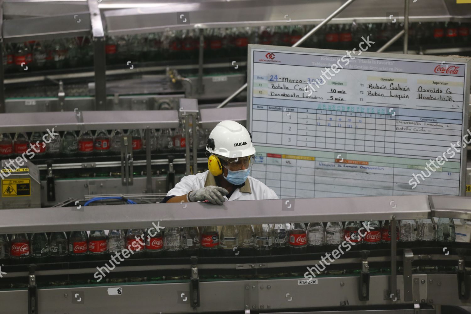 Worker Oversees Production Coca Cola Company Editorial Stock Photo ...