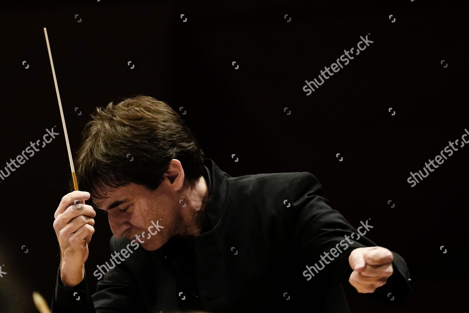 Spanish Conductor Xavier Puig Performs During Editorial Stock Photo ...