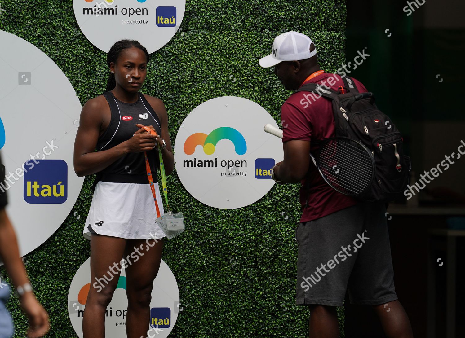 Cori Gauff Seen Her Father Corey Editorial Stock Photo - Stock Image ...