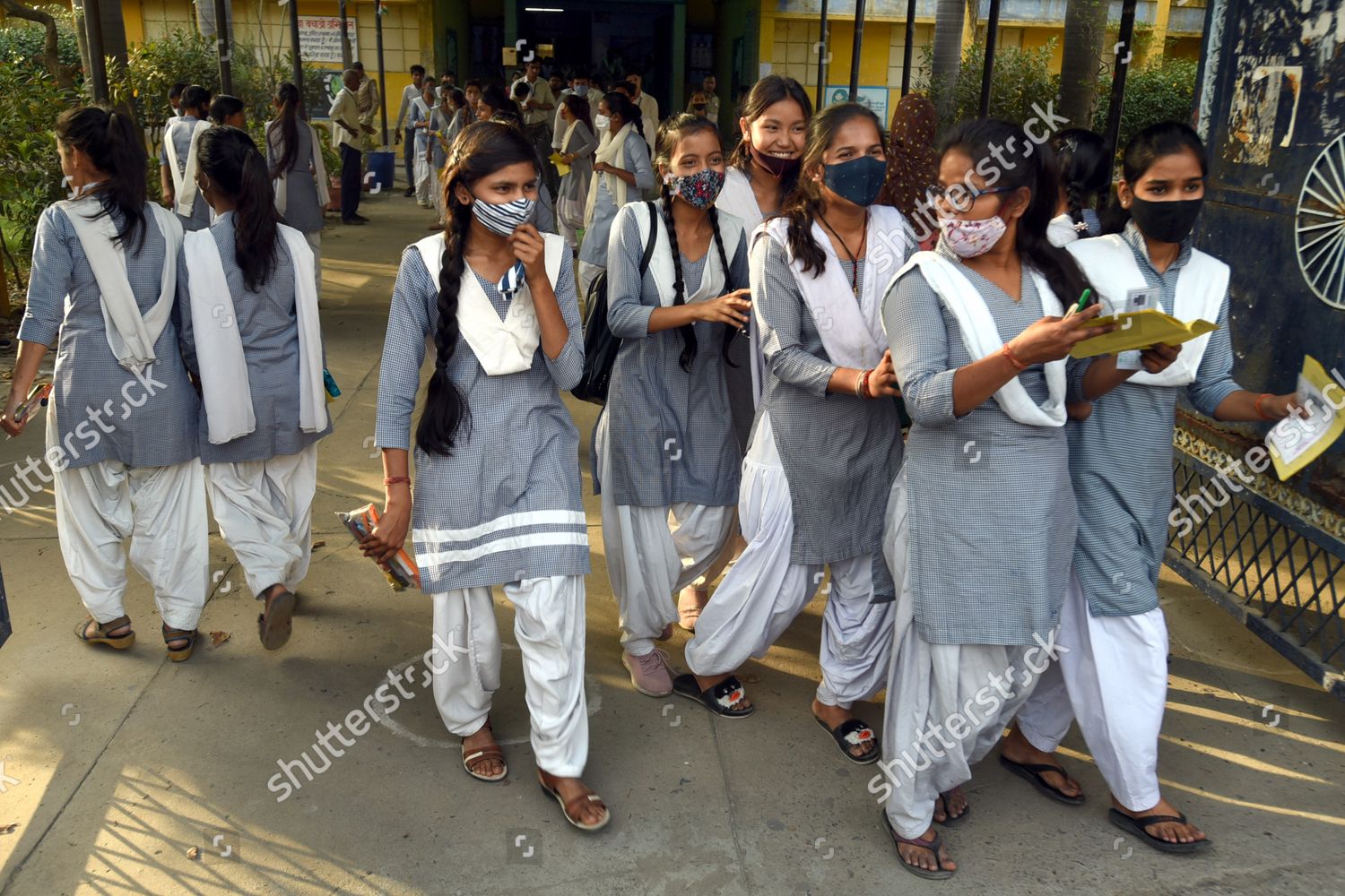 Students Outside Exam Centre After Appearing Editorial Stock Photo ...