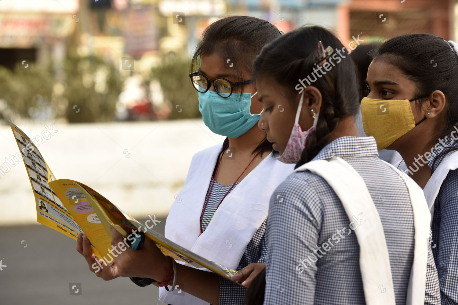 Students Outside Exam Centre After Appearing Editorial Stock Photo ...