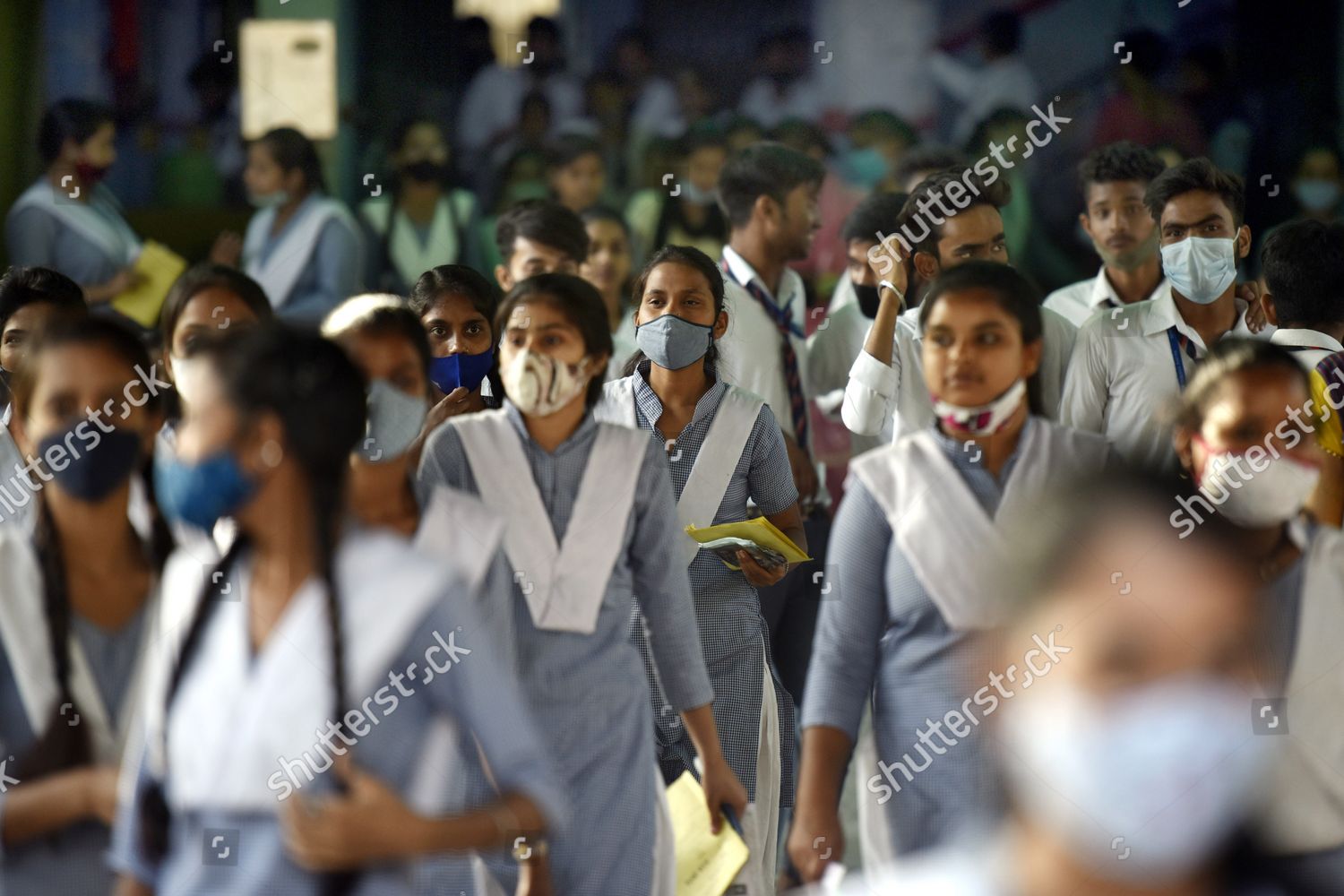 Students Outside Exam Centre After Appearing Editorial Stock Photo ...