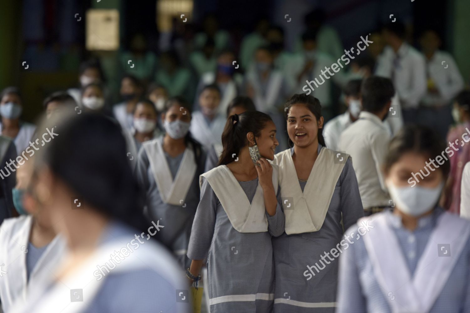 Students Outside Exam Centre After Appearing Editorial Stock Photo ...