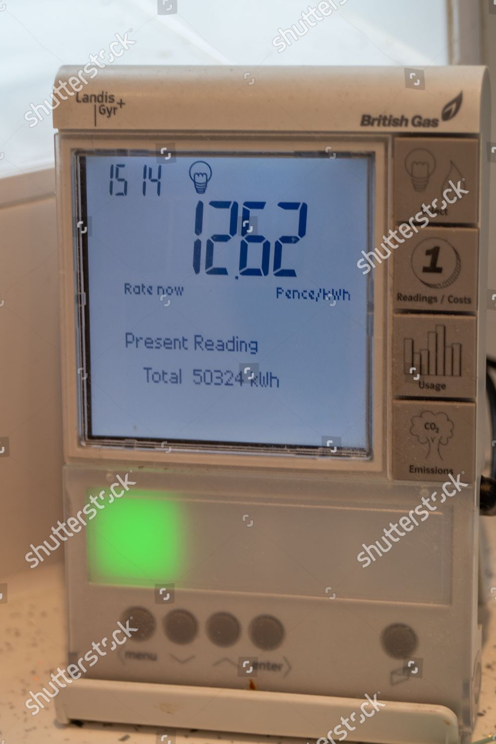 British Gas Smart Meter Shows Meter Editorial Stock Photo - Stock Image ...