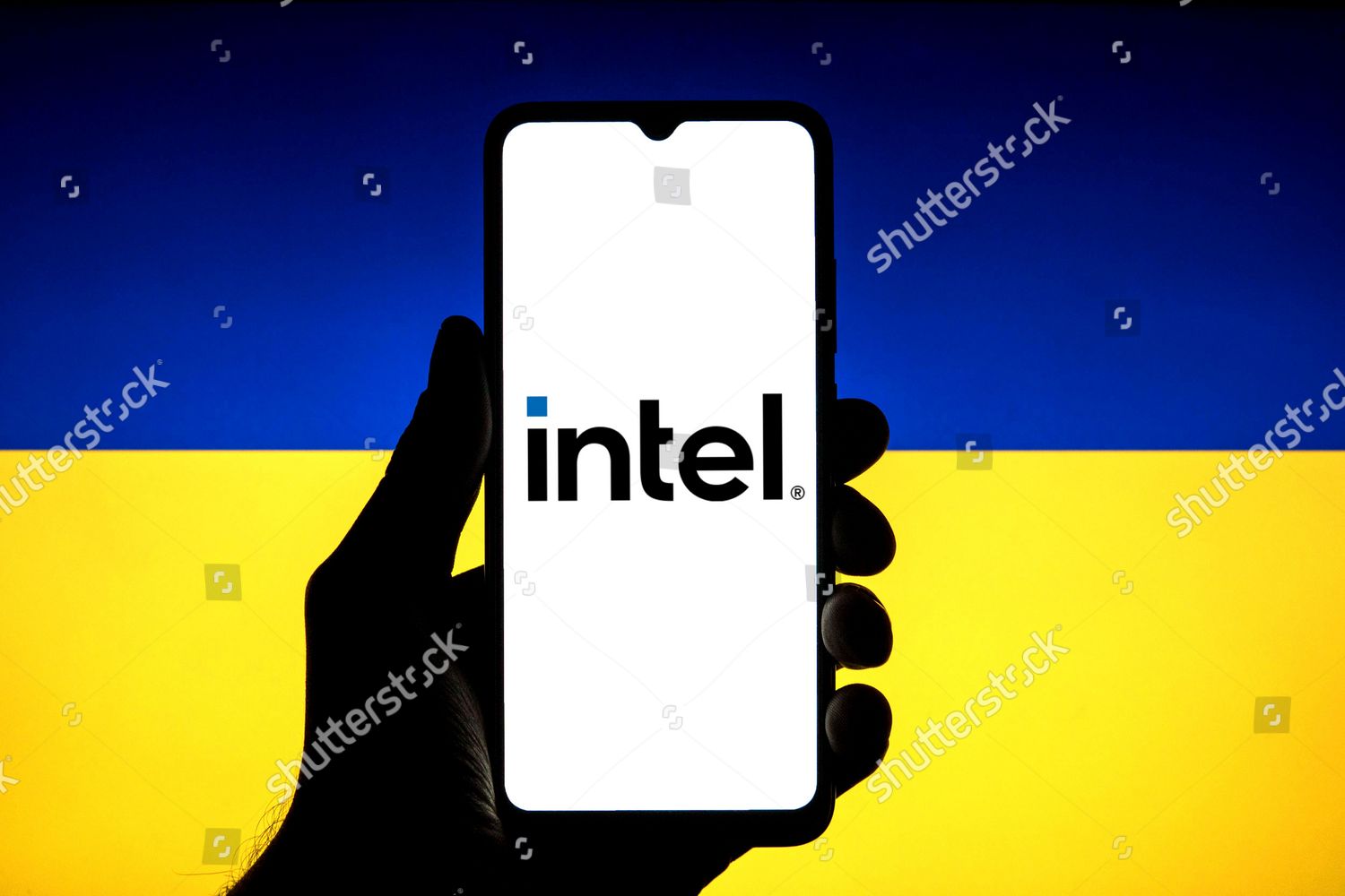 This Photo Illustration Intel Corporation Logo Editorial Stock Photo ...