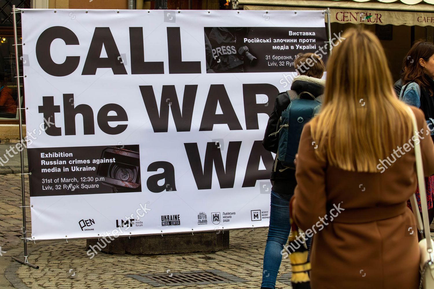 Poster Saying Call War War During Editorial Stock Photo - Stock Image ...